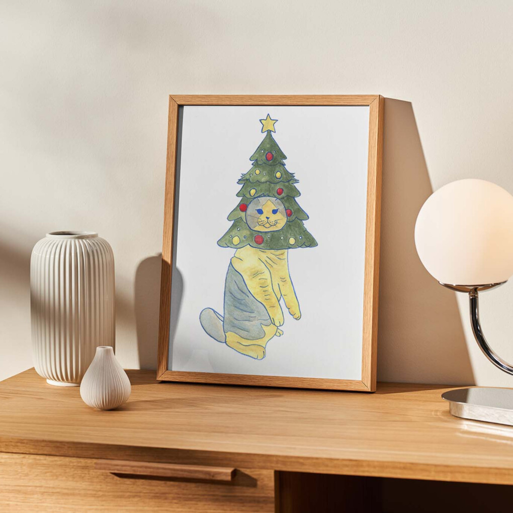 Christmas tree - Art Print (A4) - Swan Market | Conceptstore voor ...